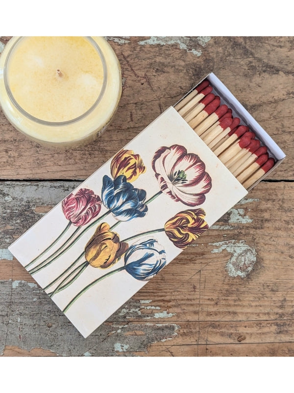 wooden tulip matches – Bulb & Blossom